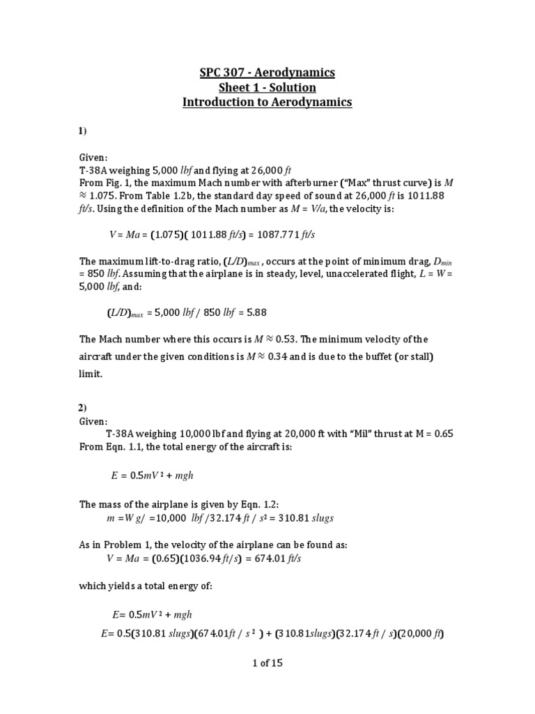 Sheet 1 Solution SPC 307 | PDF | Continuum Mechanics | Motion (Physics)