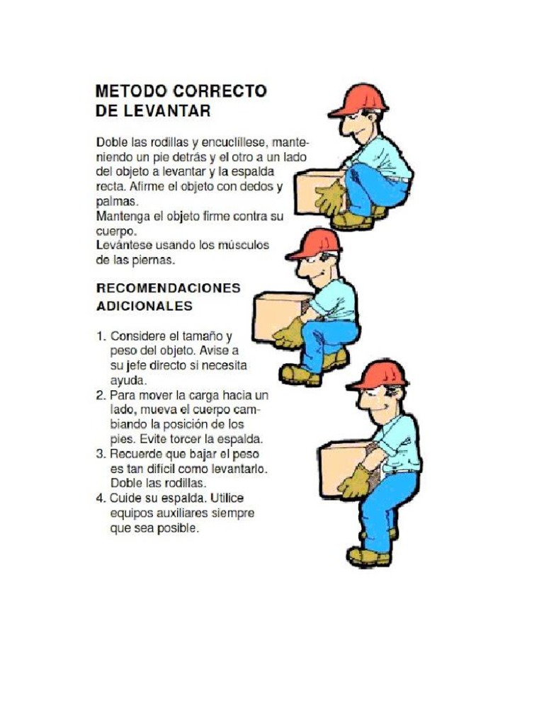 Ergonomia Levantar Cajar | PDF