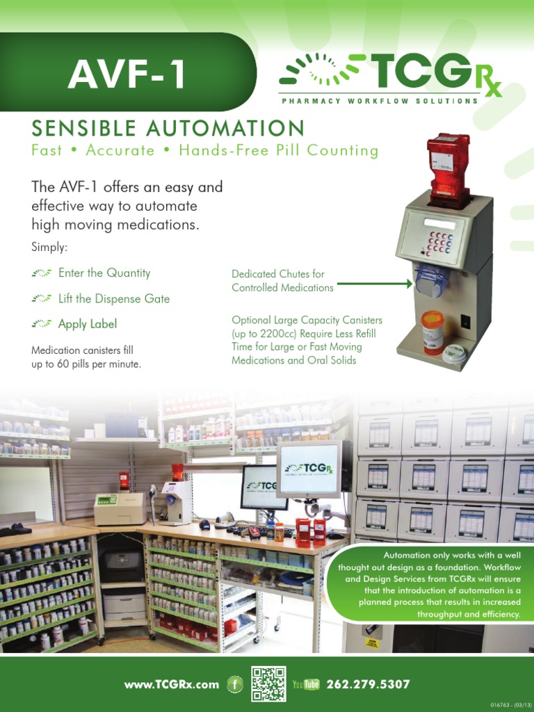 TCGRX AVF-1 Tablet Counter | PDF