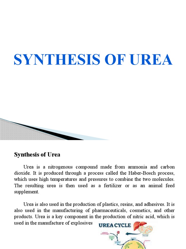 Urea and Uric Acid: Synthesis Overview | PDF | Urea | Ammonia