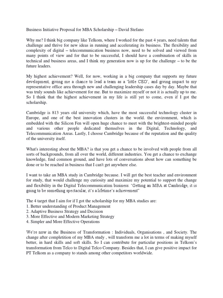 Business Initiative Proposal | PDF | Economies | Cognition