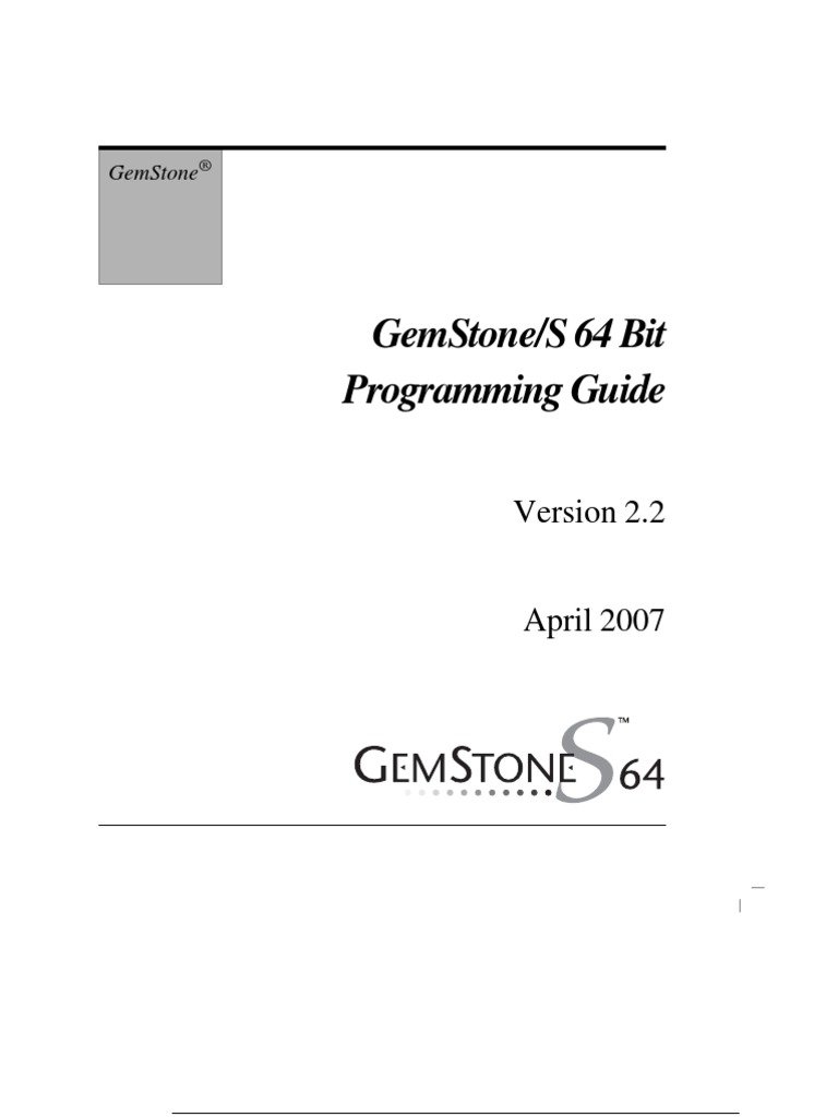 GS64 ProgGuide 2.2 | Download Free PDF | C (Programming Language) | Class (Computer Programming)