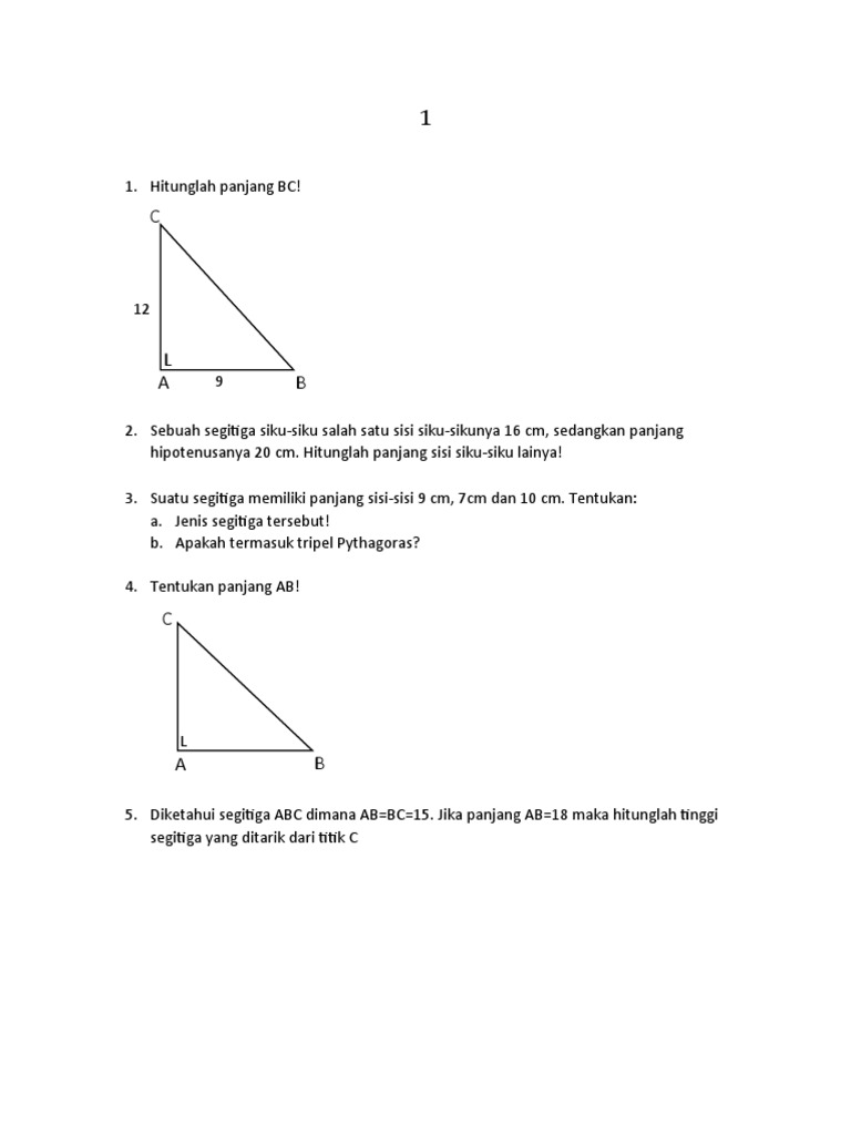 Teorema Pythagoras | PDF