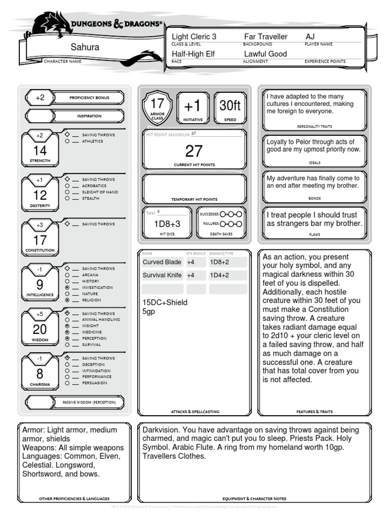 Character Sheet Egypt | PDF | Role Playing Games | Fantasy Role Playing Games