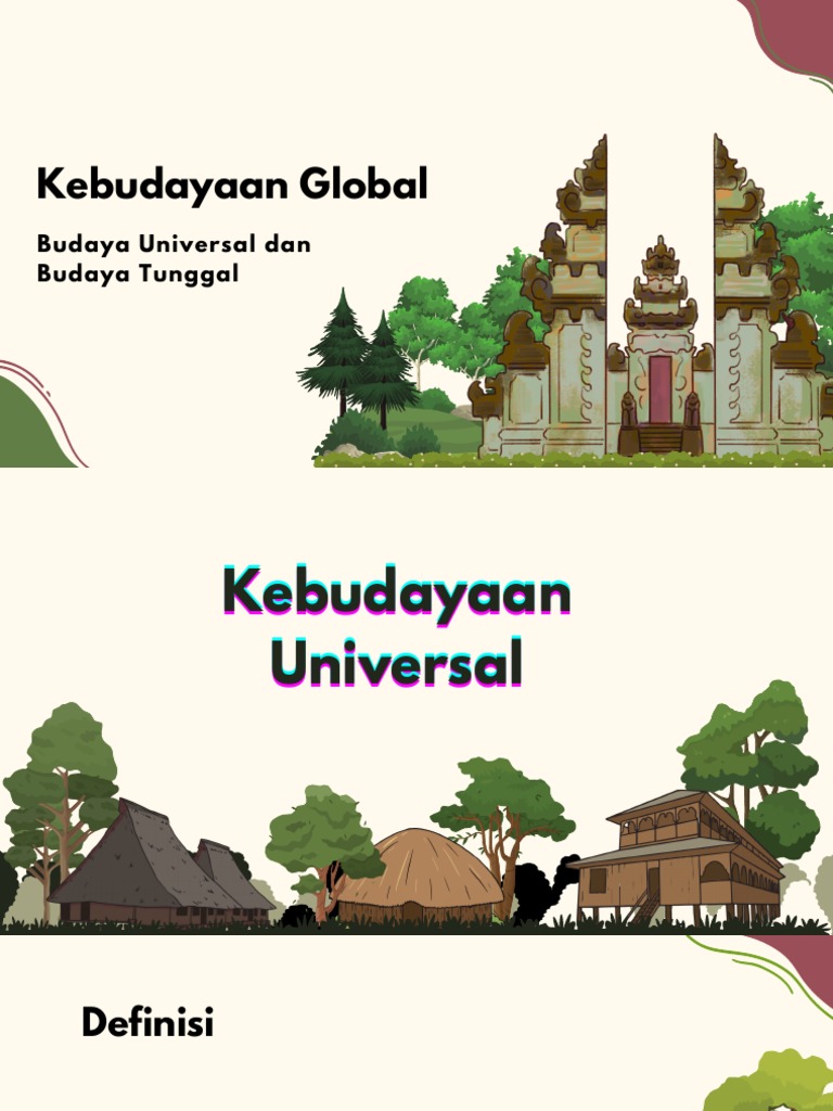KL.2 - Budaya Universal & Tunggal - Pai 2C | PDF | Ilmu Sosial