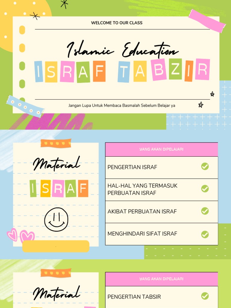 Materi Mengenai Israf Dan Tabzir PDF | PDF | Pengembangan Diri