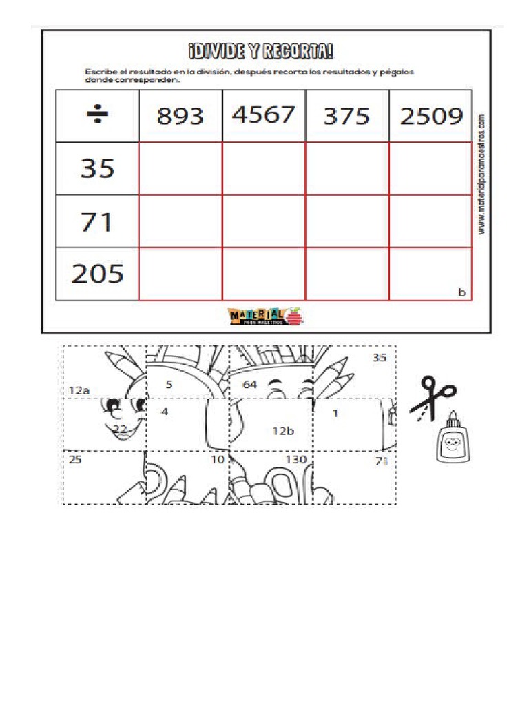 Rompecabezas Division Nivel 1 | PDF