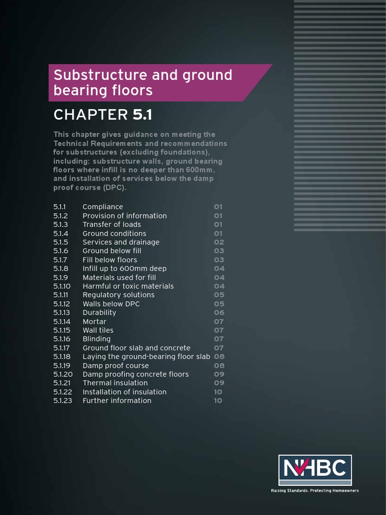 Construction Substructure Guide | PDF | Masonry | Concrete