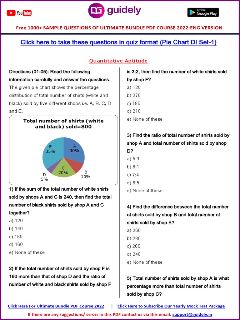 Quants Practice PDF For Rbi Assistant Prelims | PDF | Length