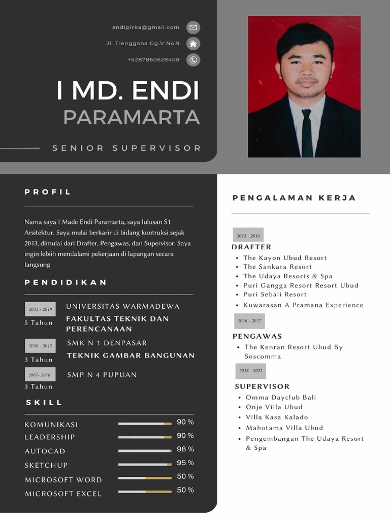 CV - Endi Paramarta | PDF