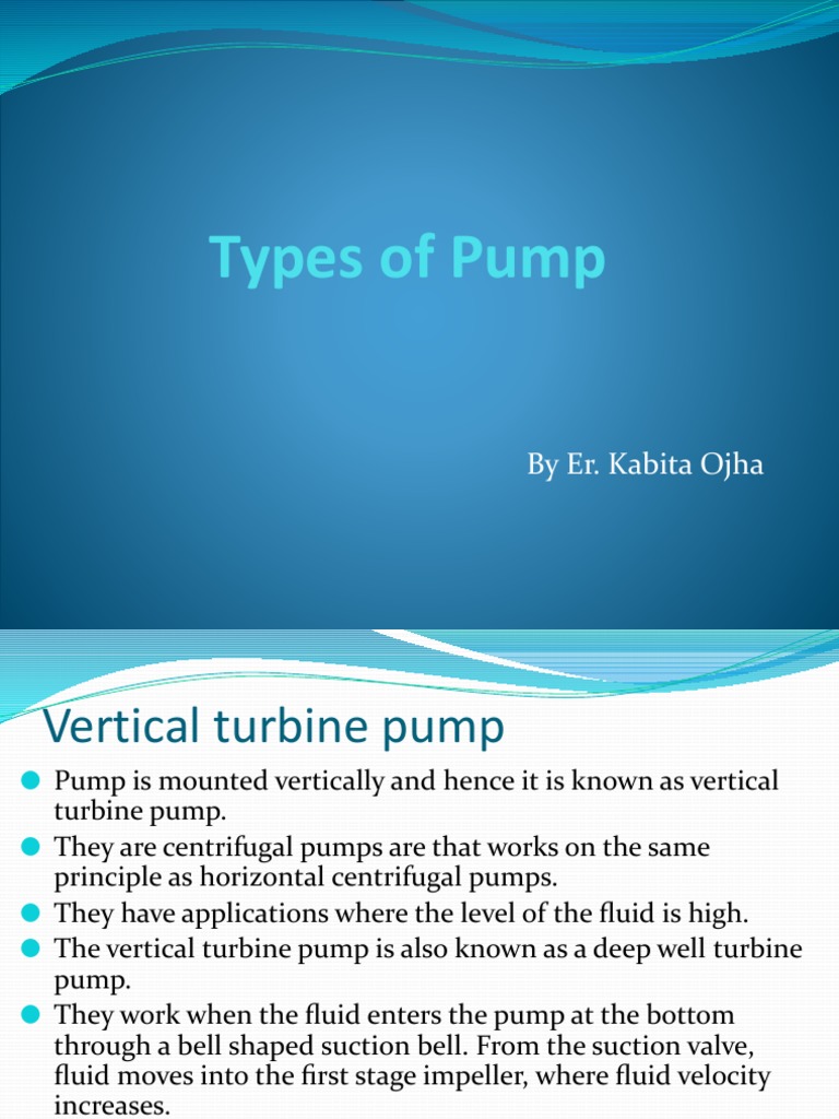 Types of Pump | PDF | Pump | Piston