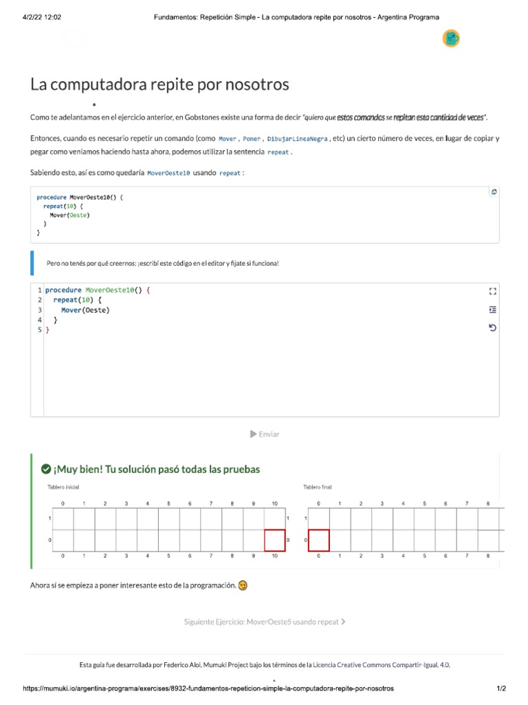 Repetir Procedimiento | PDF