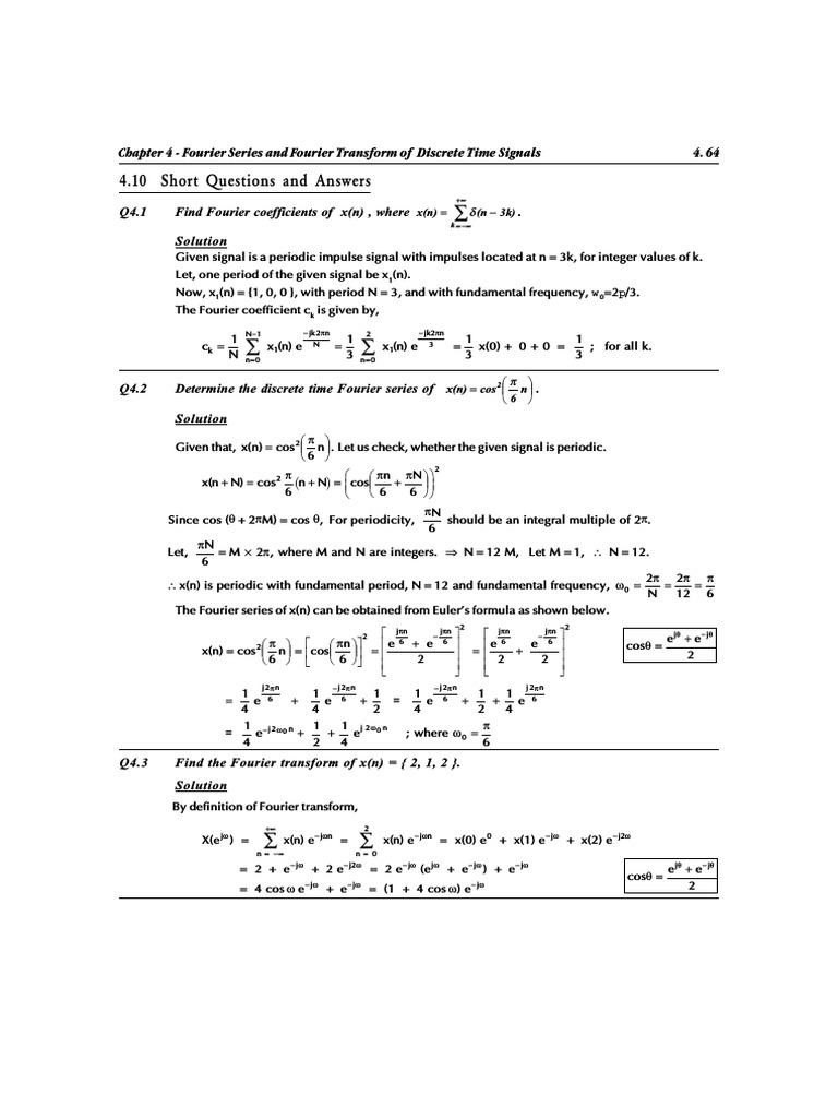 Digital Signal Processing 4.10 | PDF | Spectral Density | Sampling (Signal Processing)