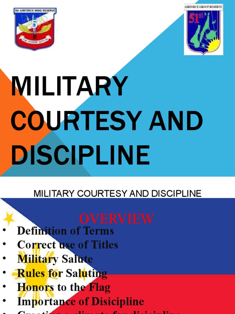 Military Courtesy and Discipline Guide | PDF