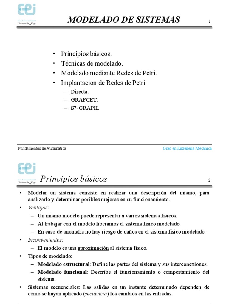 Tema 4 Modelado de Sistemas para La Programación de Autómatas-1 | PDF | Programación de ...