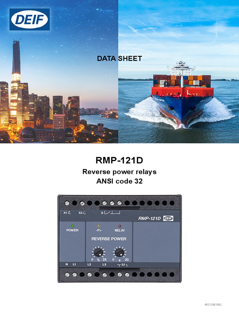 RMP 121d Data Sheet | PDF | Relay | Electronics