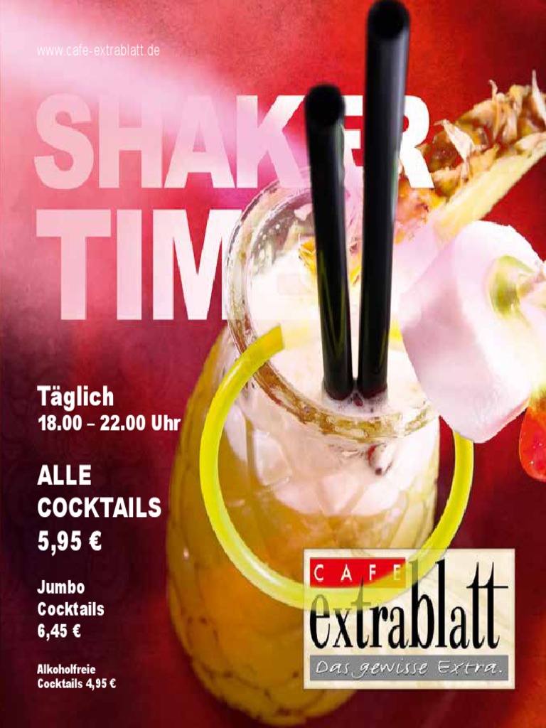 Cafe Extrablatt Mainz Markt Cocktails PDF | PDF