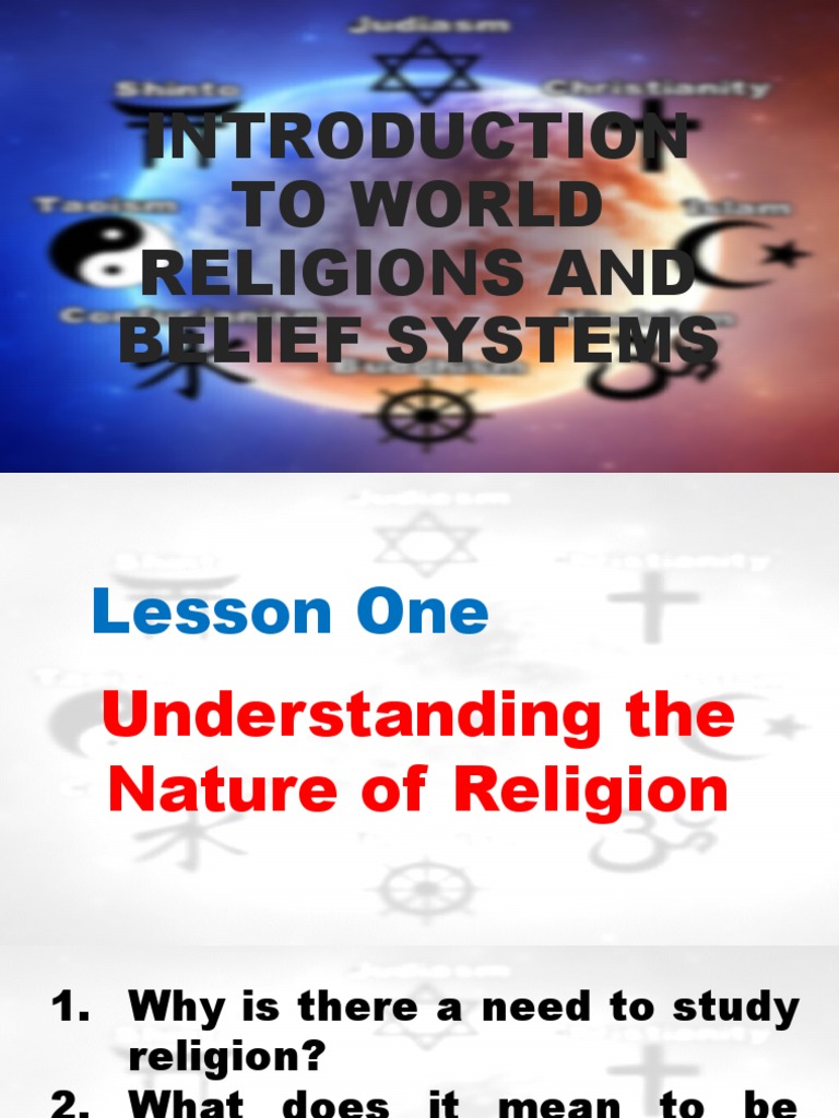 Lesson 1 Understanding The Nature of Religions | Download Free PDF ...