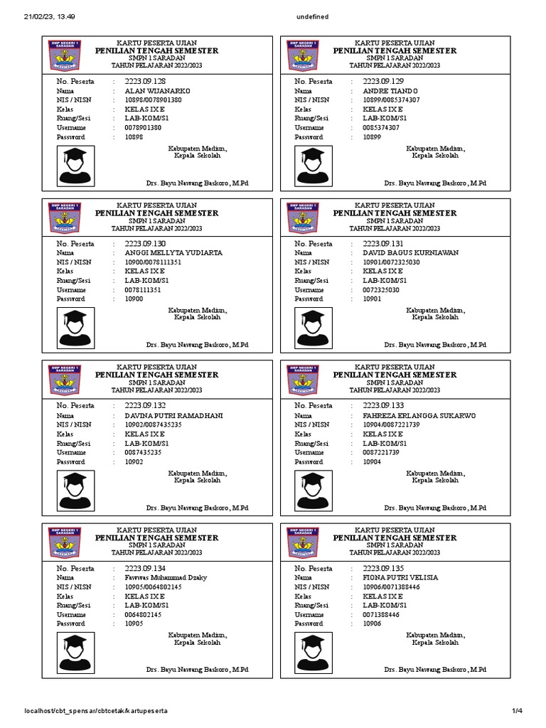 Cetak Kartu Peserta.9E PDF | PDF