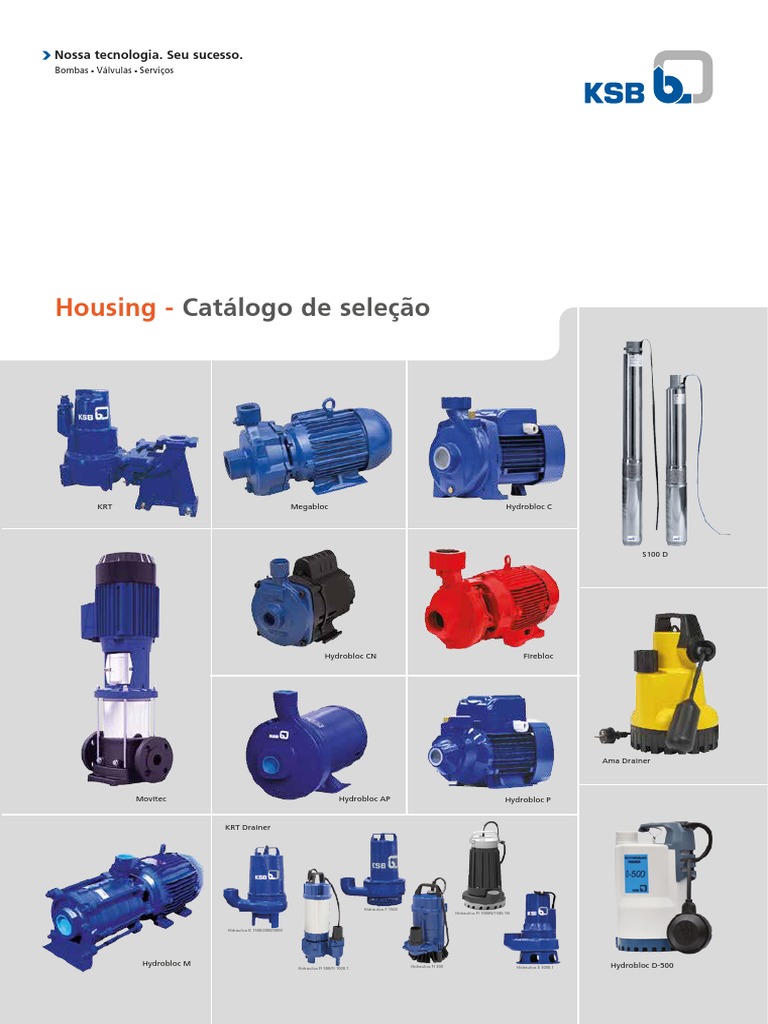 Catalogo KSB | PDF | Bomba | Ciências Físicas