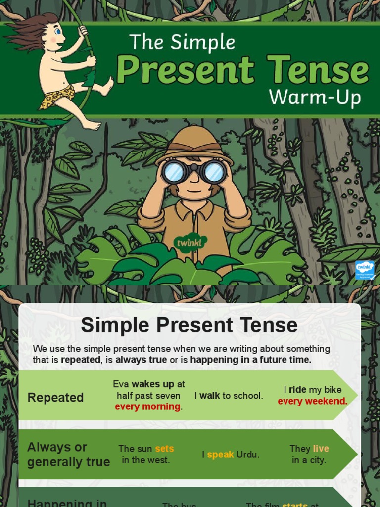 Simple Present Review | PDF | Verb | Grammatical Conjugation