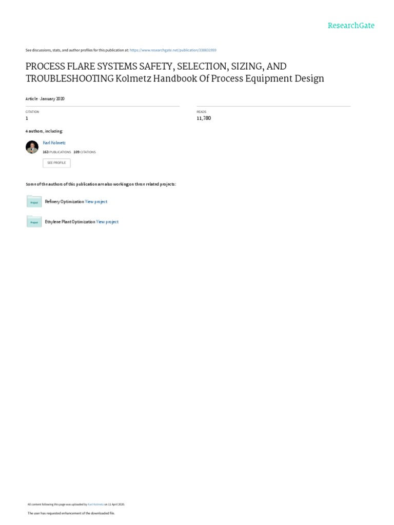 ENGINEERING DESIGN GUIDELINES Flare Systems Rev3.4web | PDF ...