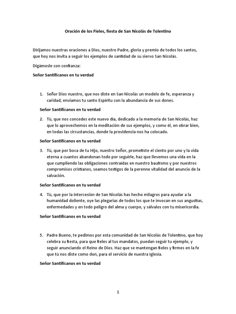 Preces San Nicolás | PDF
