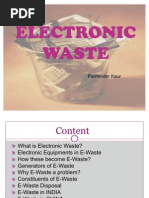 Project On E-Waste | PDF | Electronic Waste | Recycling