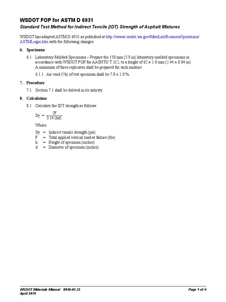 d6931 PDF | PDF | Ultimate Tensile Strength | Calibration