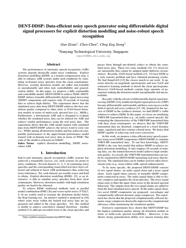 Interspeech 2022 GZX | PDF | Speech Recognition | Distortion