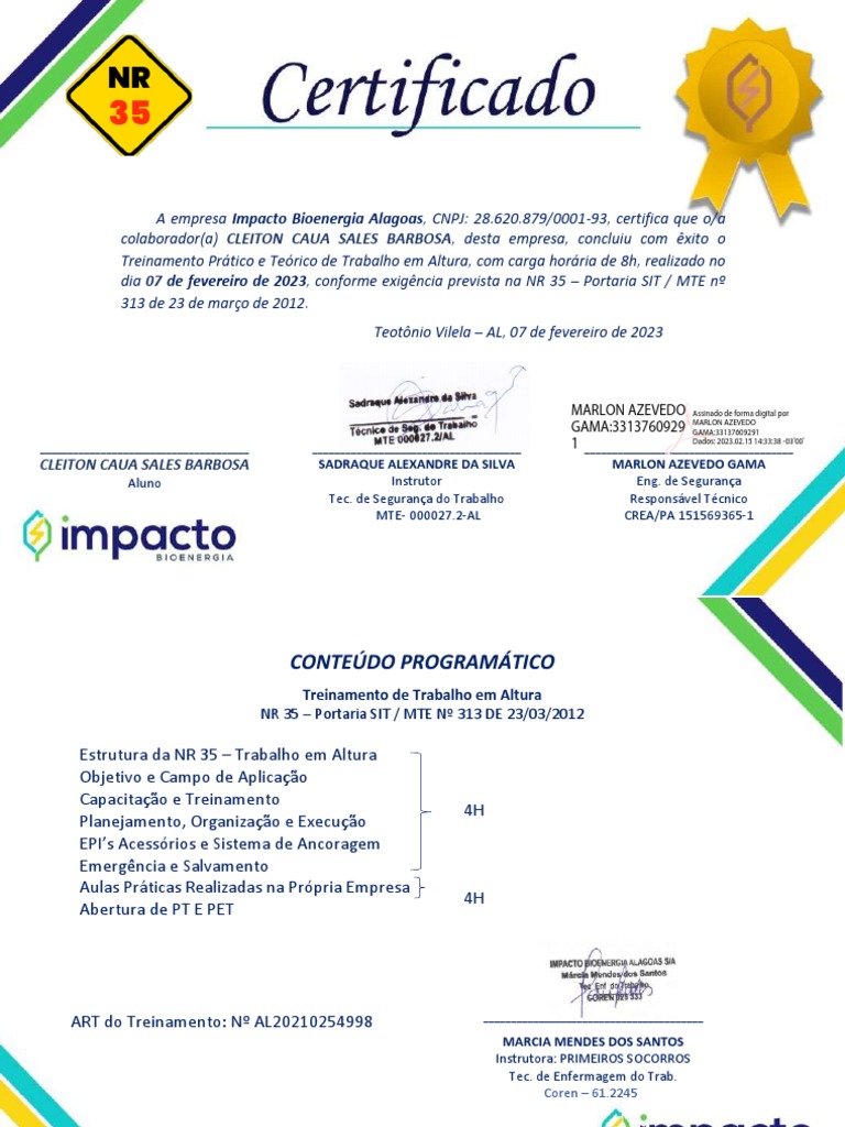 Modelo de Certificado PDF | PDF | Business