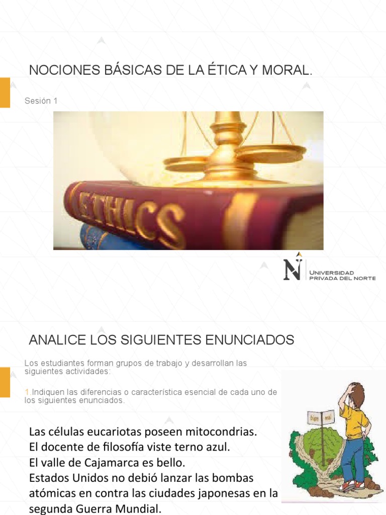 Nociones Básicas de La Etica y Moral | PDF | Moralidad | Etica Aplicada