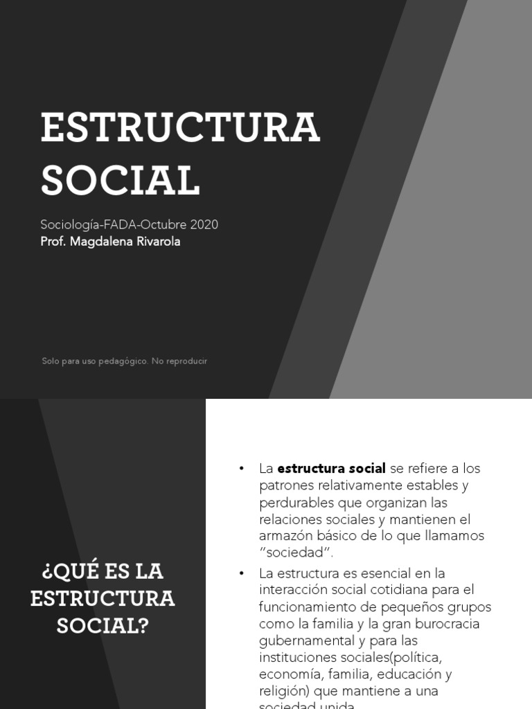 Estructura Social | PDF | Sociedad | Estatus social