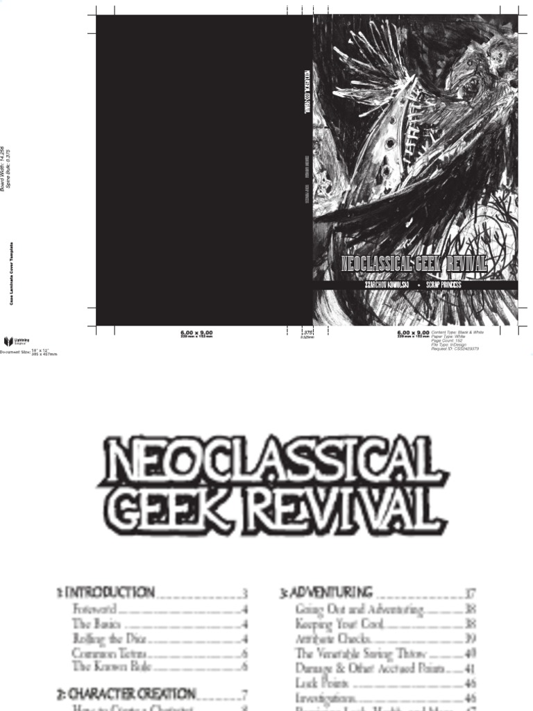 Neoclassical Geek Revival RPG Scrap Princess Edition | PDF | Home ...