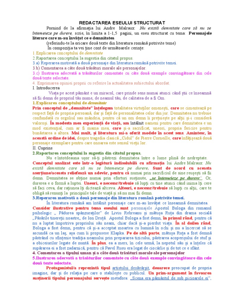 Eseu Structurat | PDF