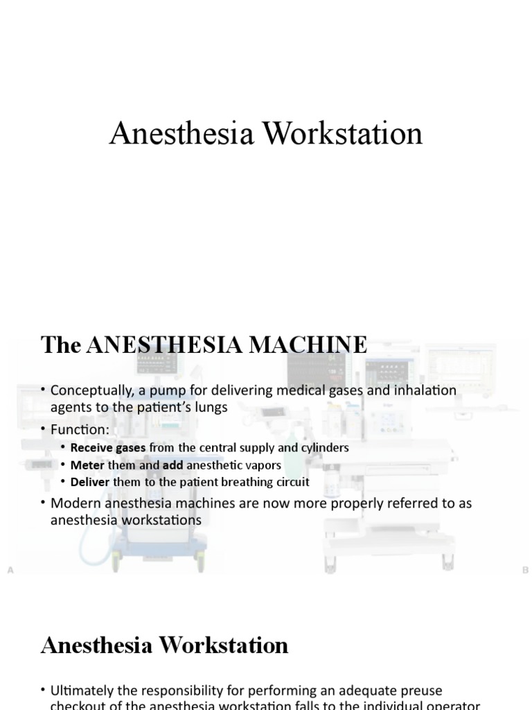 Anesthesia Workstation | PDF | Anesthesia | Gases