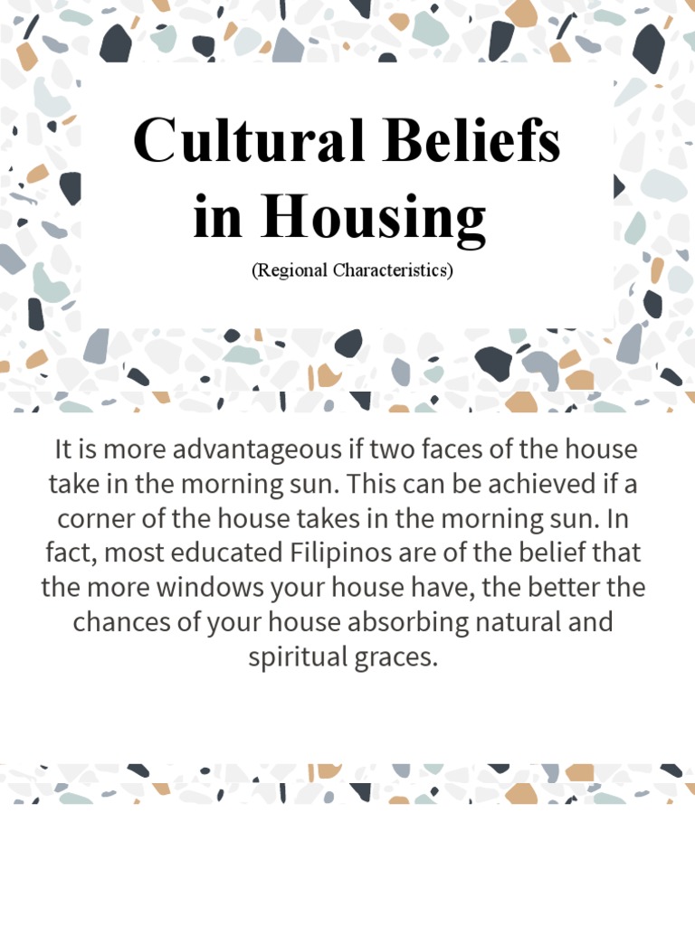 Cultural Beliefs in Housing Design | PDF | Architect | Stairs