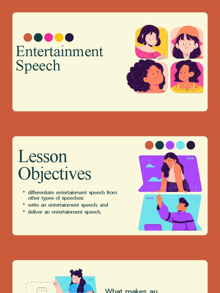 Entertainment Speech Group4 | PDF | Speech | Entertainment
