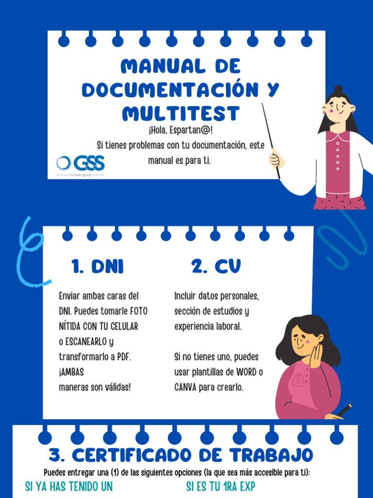 Manual de Documentación y Multitest - GSS 2023 | PDF