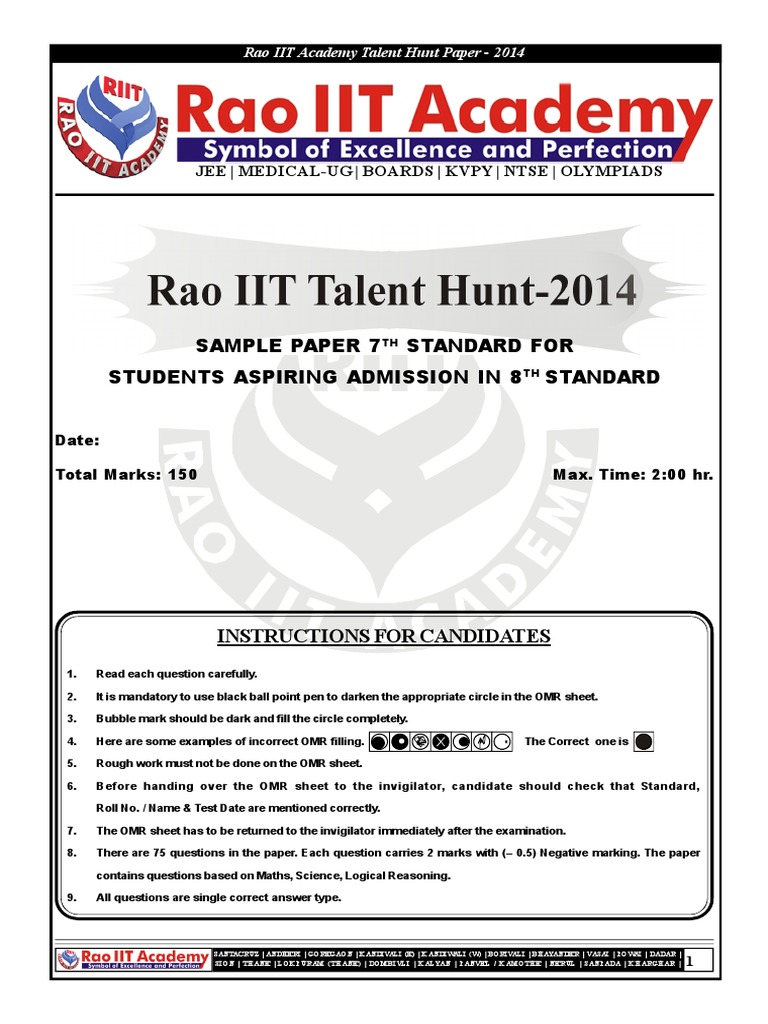 STD 7th Sample Paper | PDF | Acid | Manganese