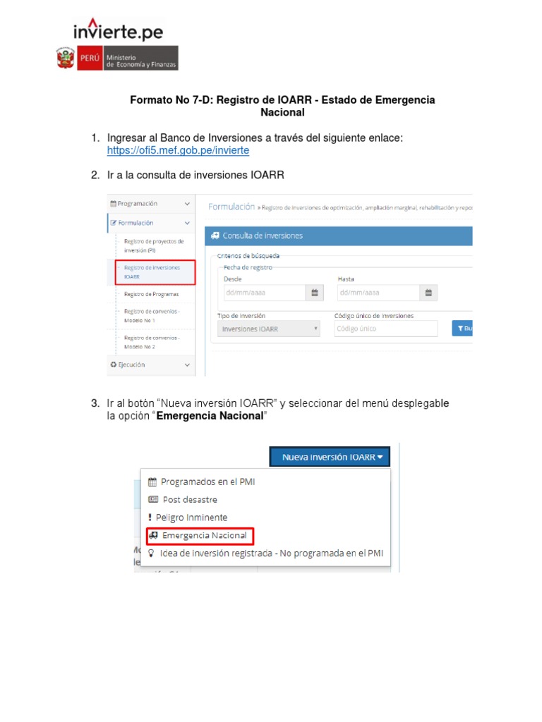instructivoCOMO REGISTRAR IOARR PDF | PDF | Finanzas y dinero