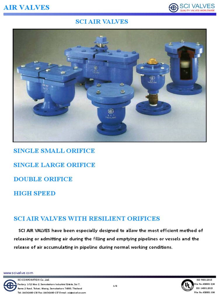 Air Valve | PDF | Valve | Mechanical Engineering
