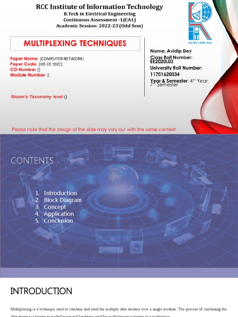 Computer Networking | PDF | Multiplexing | Electrical Engineering