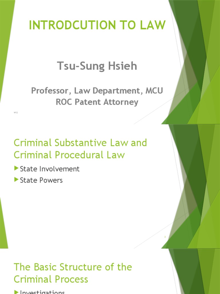 Intro Law W12 | PDF | Social Science