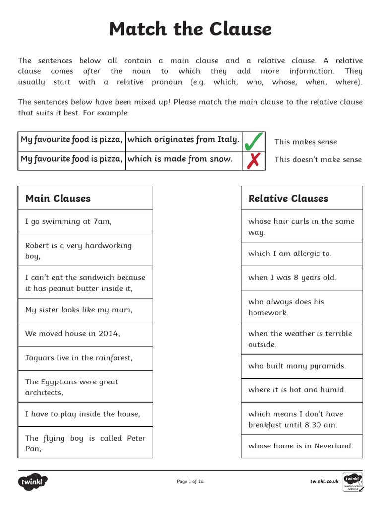 Au t2 e 2482 Year 5 and 6 Relative Clauses and Relative Pronouns ...