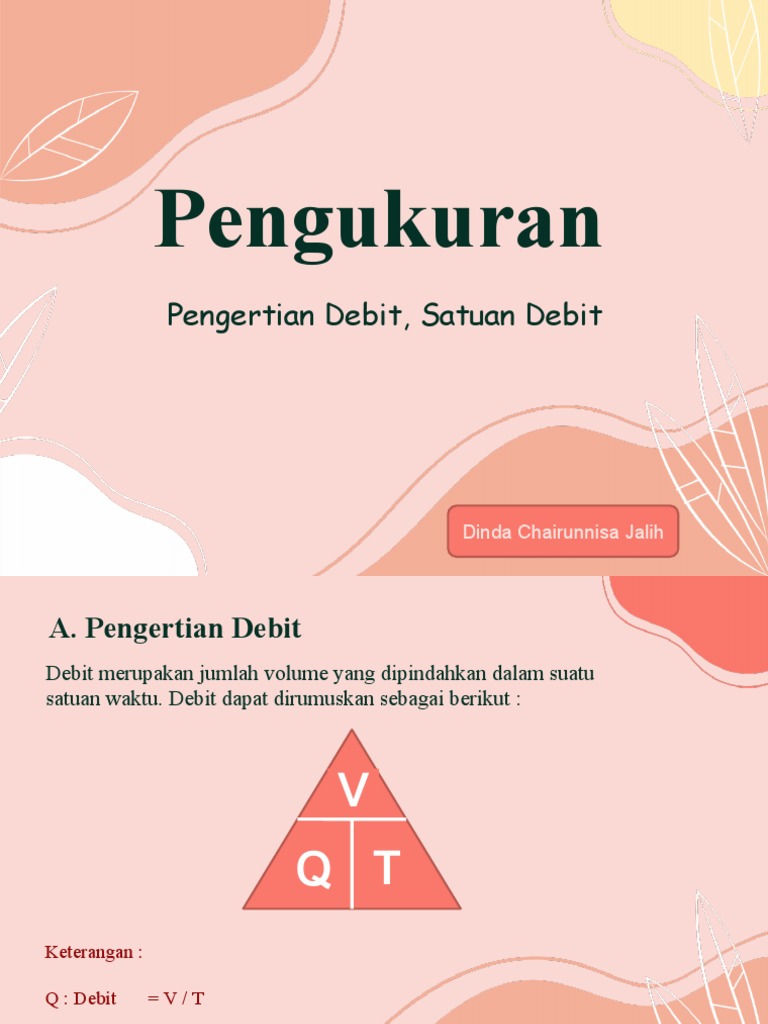 Pengukuran Debit | PDF | Teknologi & Rekayasa