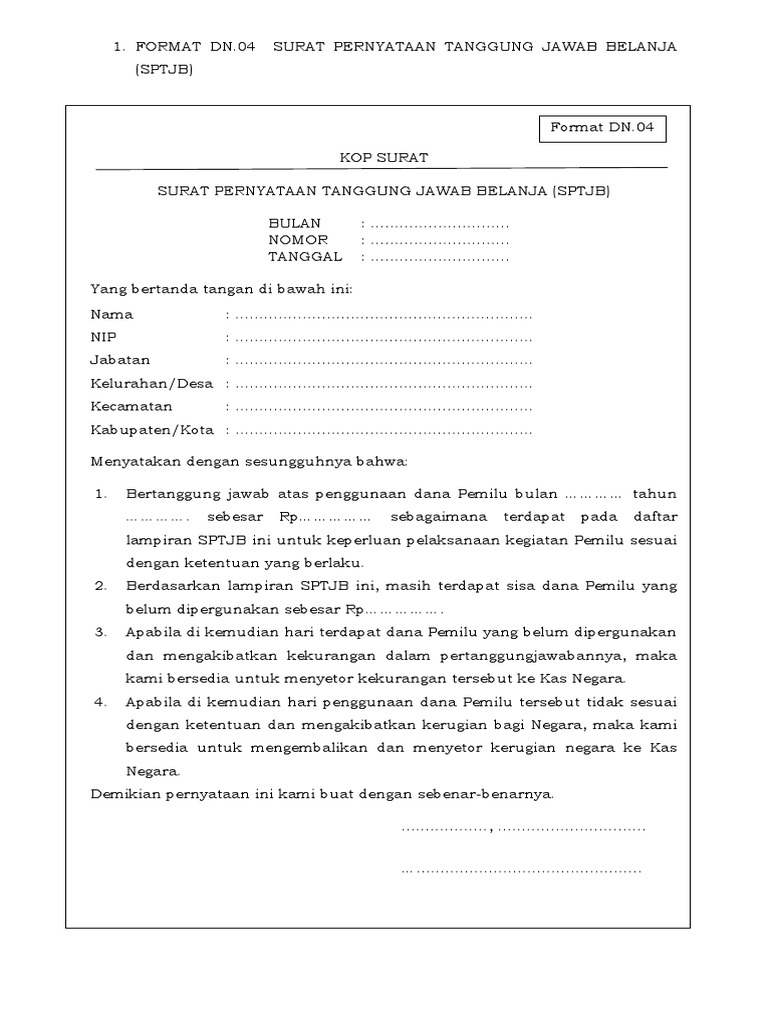 Format DN.04. SPJ PPS | PDF
