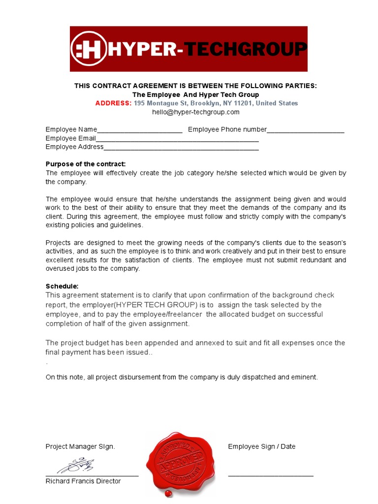 Hyper-Techgroup Agreement Statement - Desktop-T7vvt52 | PDF | Business ...