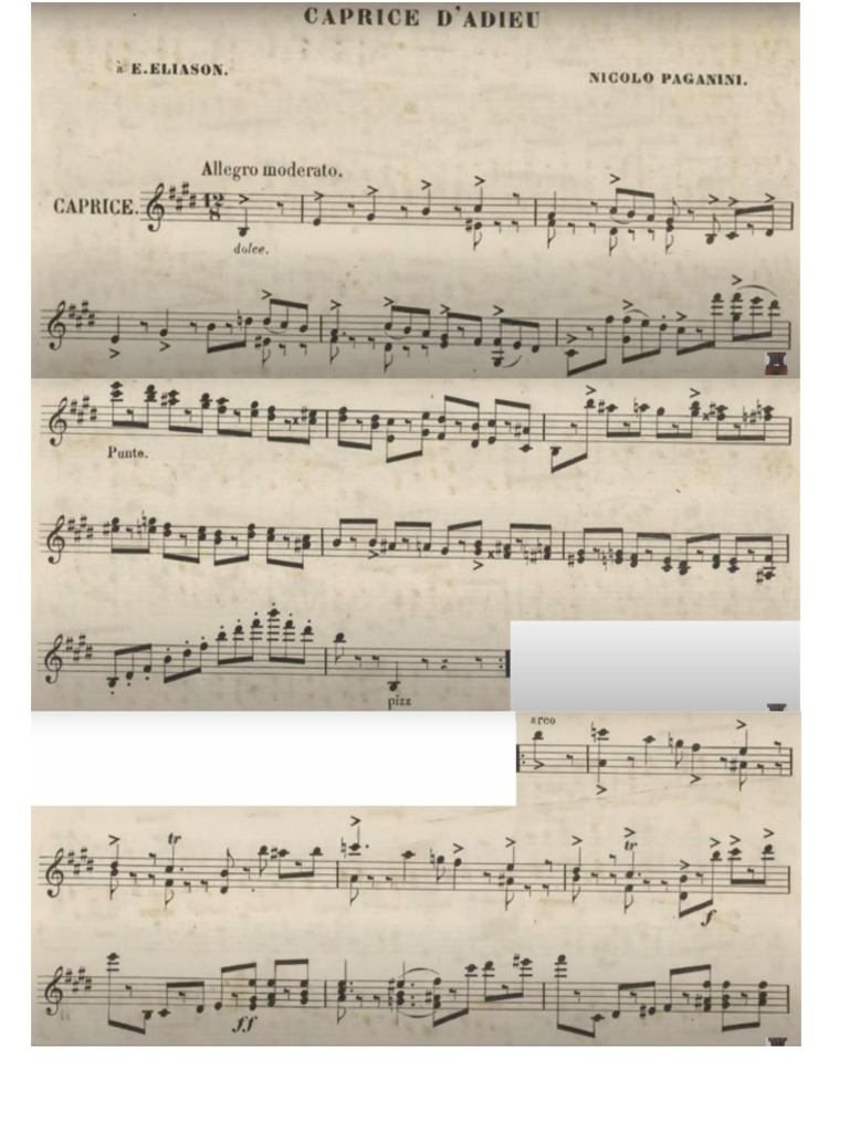 Caprice D Adieu | PDF