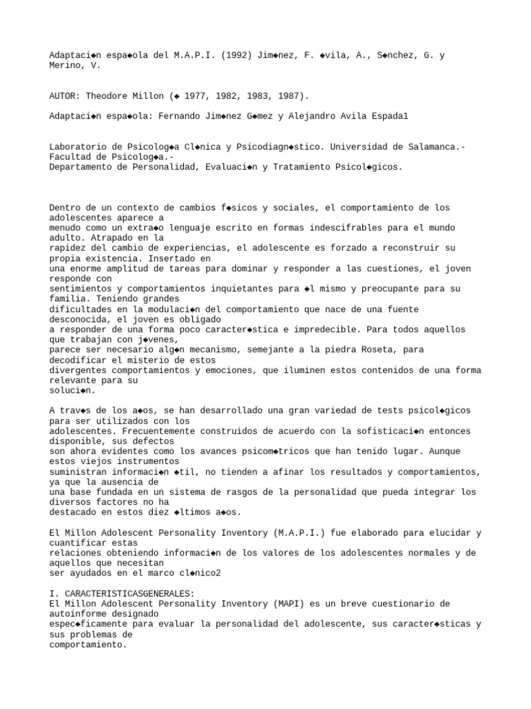 Manual Mapi | PDF | Comportamiento | Autoestima